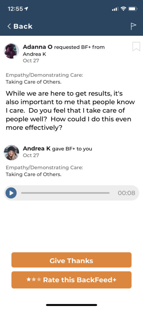 BackFeed+ App - Create a Culture of Feedback - Try it Free